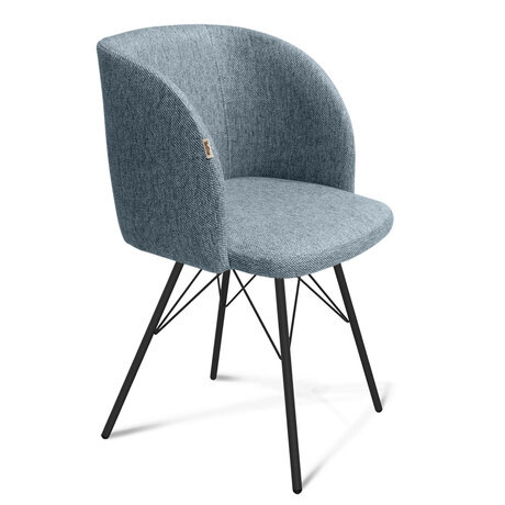 В продаже Стул с подлокотниками Giausar серо-синего цвета — купить по ...